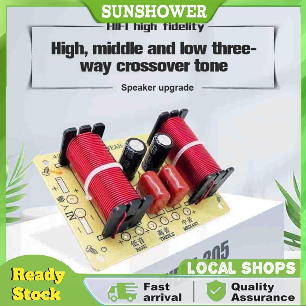 【Local Delivery】3 Way Speaker Crossover Circuit Treble Midrange Bass Frequency Divider Kit ...