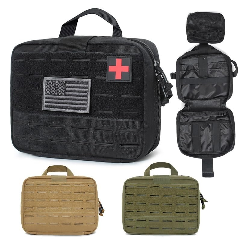 LUC Upgraded Size Molle Large Capacity First Aid Kit IFAK Bag Molle EMT ...