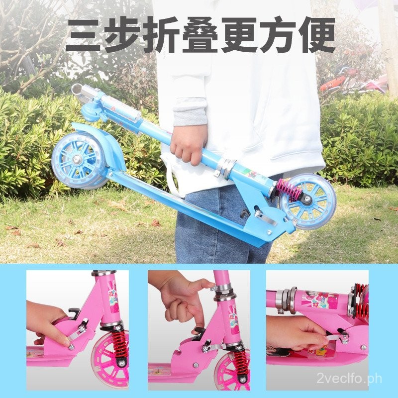 Children's Three-Wheel Flashing Scooter3-6-8-12Years Old5Baby9Unisex ...