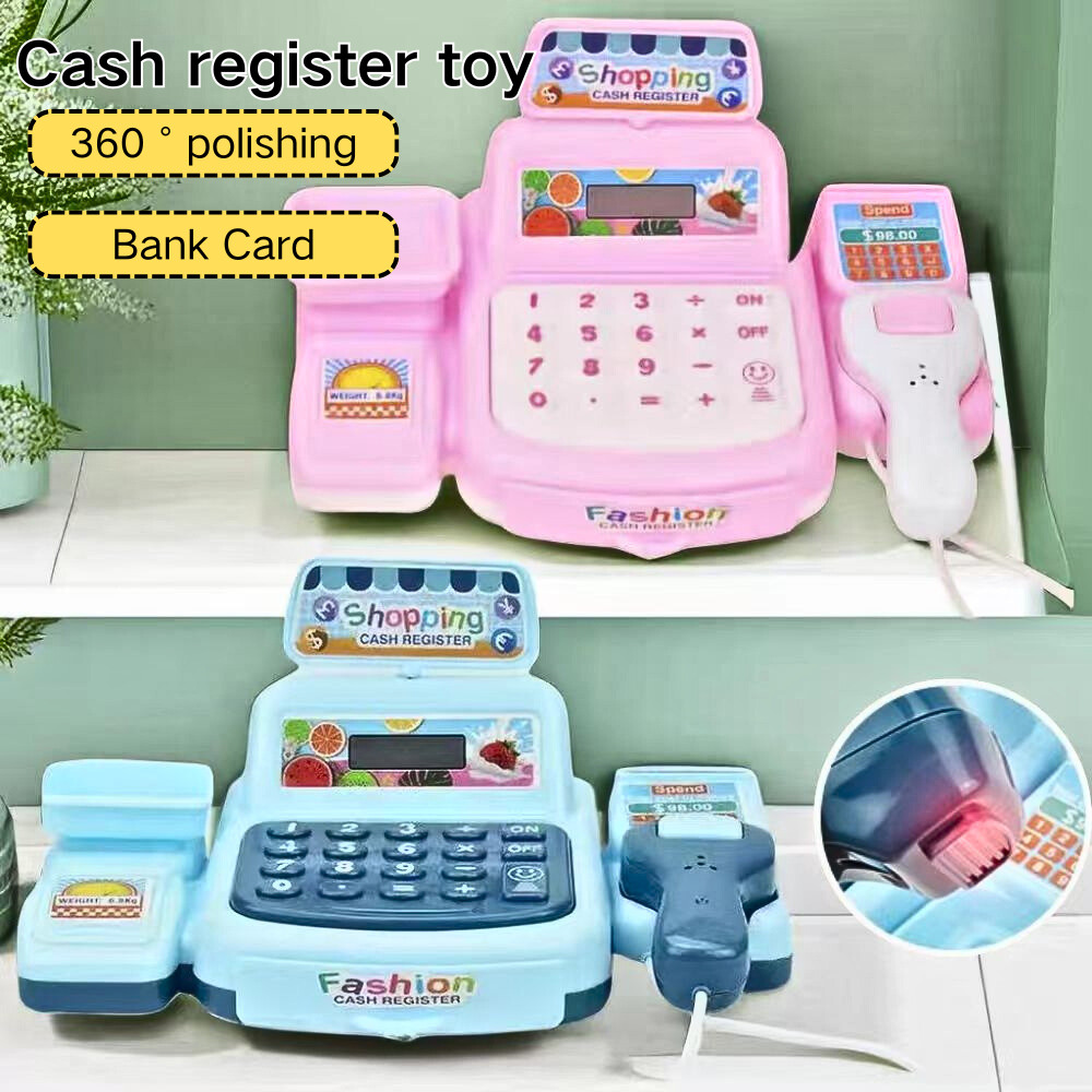 Kids Simulation Shopping Toys Mini Electric Game Lighting Sound Effects ...