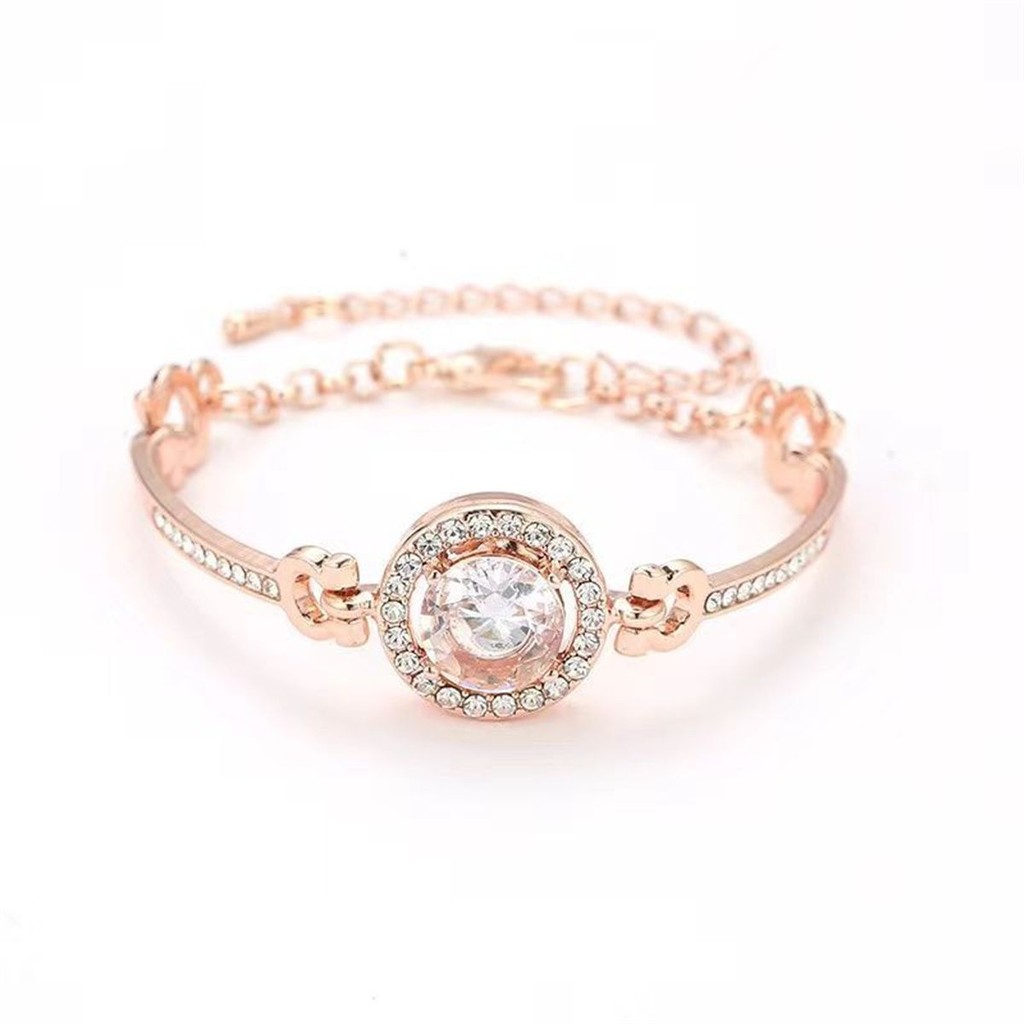 New Light Luxury Flashing Diamond Bracelet High-End Feel Titanium Steel ...