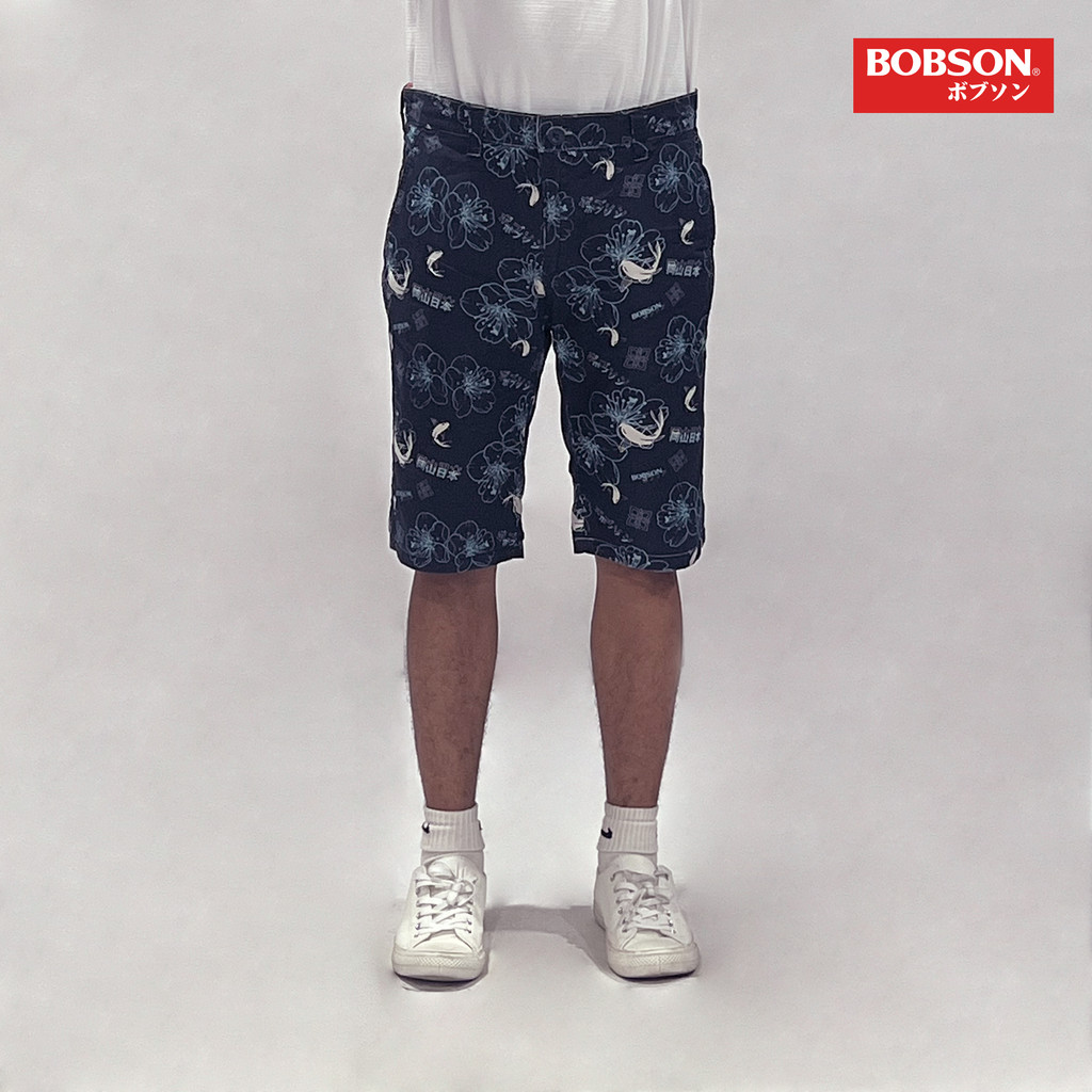 Bobson Japanese Men's Basic Non-Denim Reversible Short Mid Waist 172335 ...