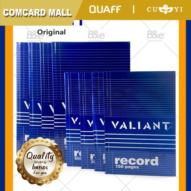 Valiant Record Book Junior And Big 150 | 200 | 300 | 500 Pages ...