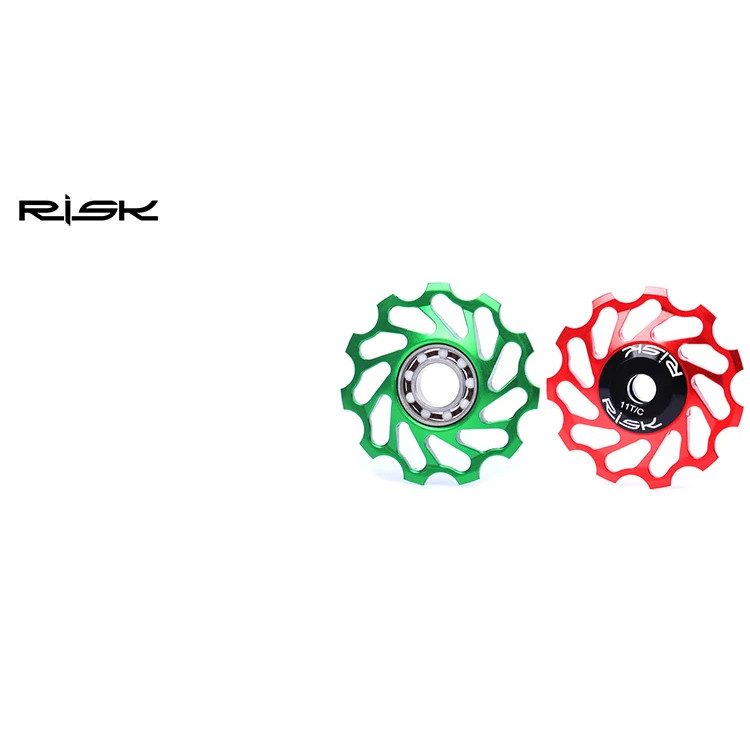 RISK Alloy Ceramic Bearings Bicycle Rear Derailleur Jockey Wheel MTB ...
