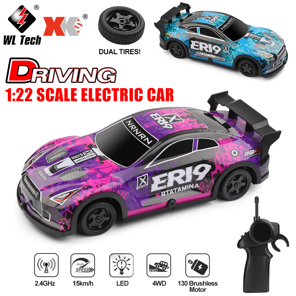 NEW Wltoys 1:22 RC Drive Car 22206 4WD 15km/h Off-Road Model Racing 2.4G Dual Tires Full Car ...