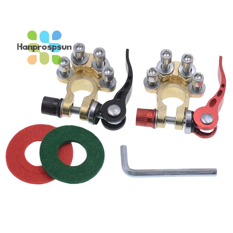 Hanprospsun> 1/2 Sets 4 Way Quick Release Disconnect Terminal Clip ...