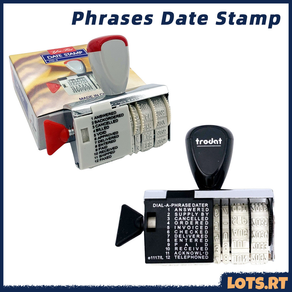 Office Stamp Date Stamp Dater Stamp Paid Stamp 12 Common Phrases ...