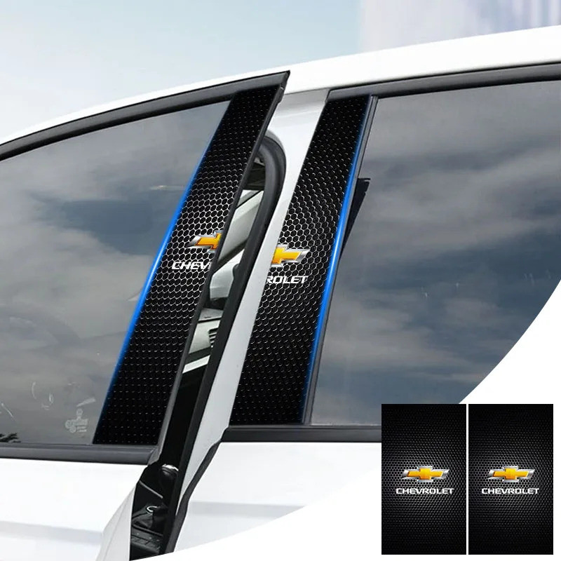 2x Car Emblem Center Pillar Sticker Auto Door Decorative Stickers for ...