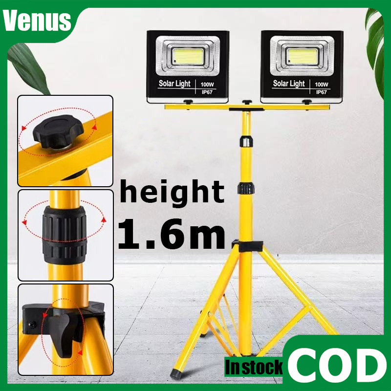 1.6m LED Flood Light with Spotlight Stand & Tripod - Construction Site ...