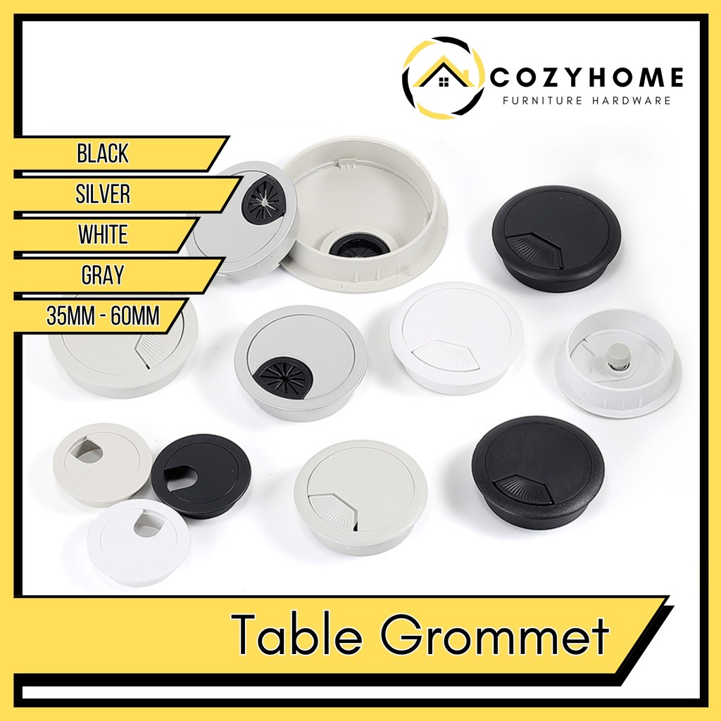 CHFH Computer Desk Table Grommets Cable Wire Hole Plastic Cover ...