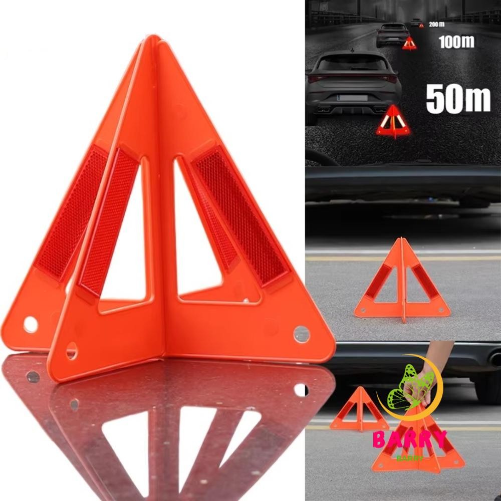 BARRY Car Emergency Warning Triangle, Reflective Red Cars Stop Sign ...