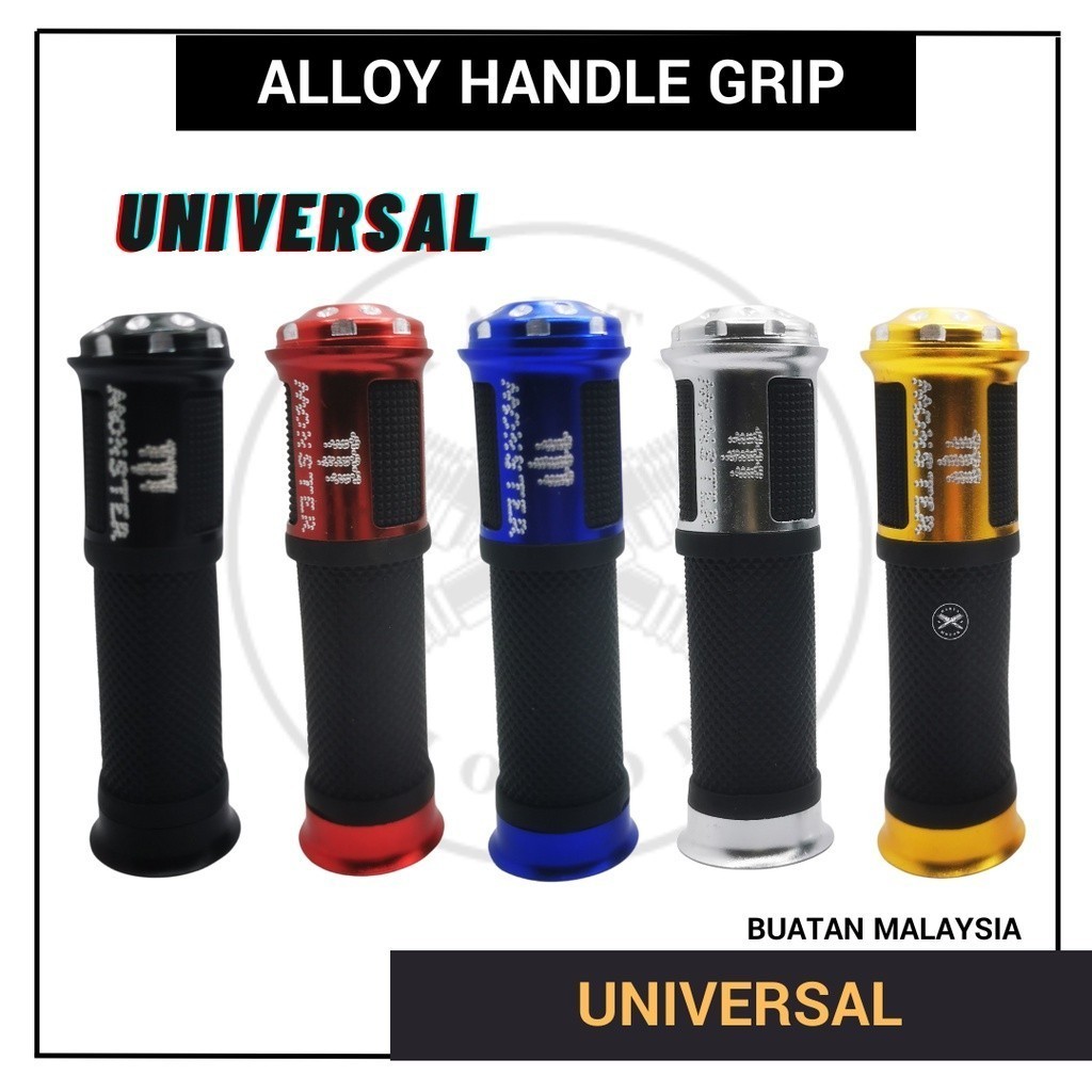 ALLOY HANDLE GRIP SET - RUBBER THROTTLE STANDARD MOTOR LC135 EX5 DREAM ...