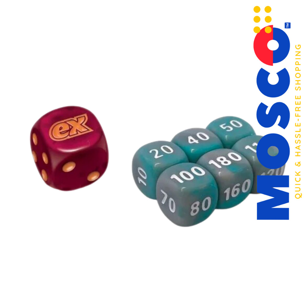 Obsidian Flames ETB Set of 6 Dice Damage Counters and 1 Coin-Flip Die ...