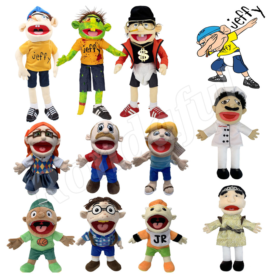 Jeffy Hand Puppet Plush Toy Soft and Cute Jeffy Family Prank Puppet ...