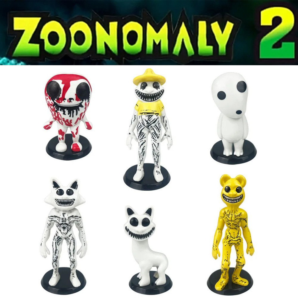 6pcs Zoonomaly Action Figurines Survival Horror Game Characters ...