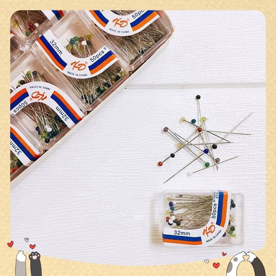 Positioning pin box - fix position - marking needle - fix fabric ...