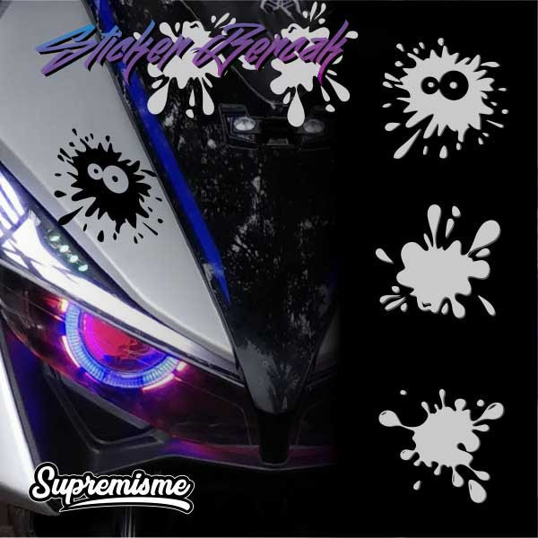 Scratch Cover Funny Cartoon Slime Sticker for Motorcycle Decals Vinyl ...