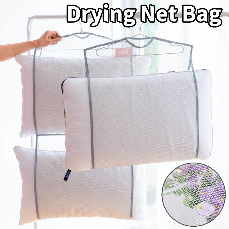 Hanging Multifunctional Clothes Hanger Cushion Pillow Drying Rack ...