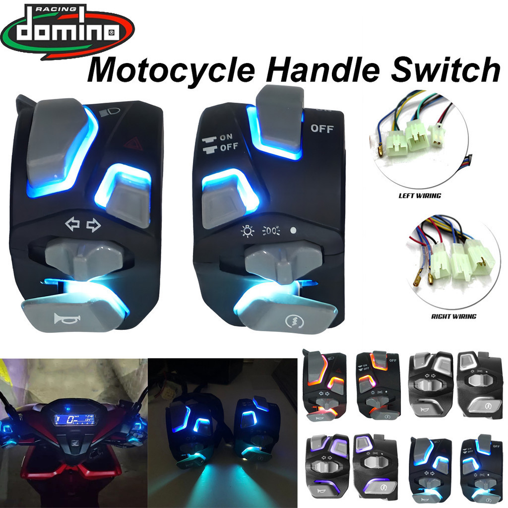 Moto Motorcycle Domino Switch with Lighting Switch For Click Mio Raider ...