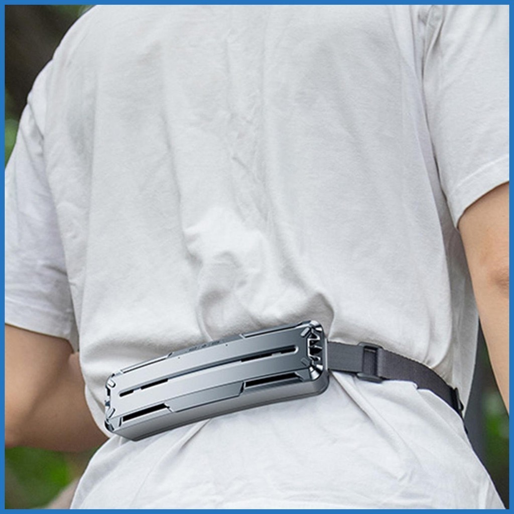 Wearable Waist Fan Rechargeable Fan Strong Airflow Hands-free Wearable ...