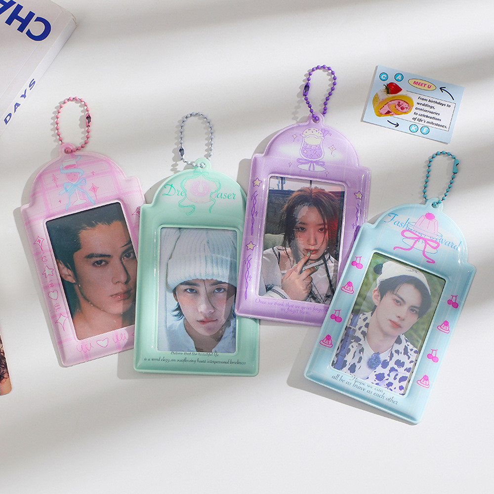 Ins Korean PVC Card Holder Student ID Card Organizer Protective Case ...