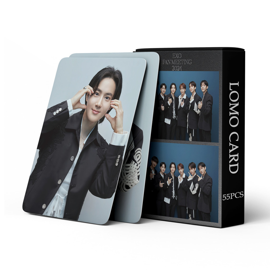 55pcs/box EXO Photocards 2024 EXO FAN MEETING ONE 7th Album EXIST CREAM ...