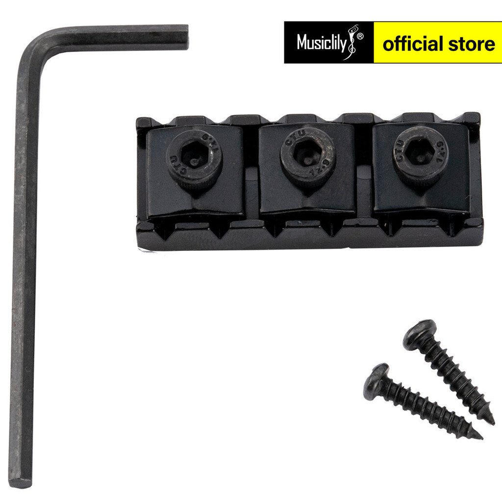 GG+Musiclily Pro 43mm Steel Guitar R3 Locking Nut String Lock for Floyd ...