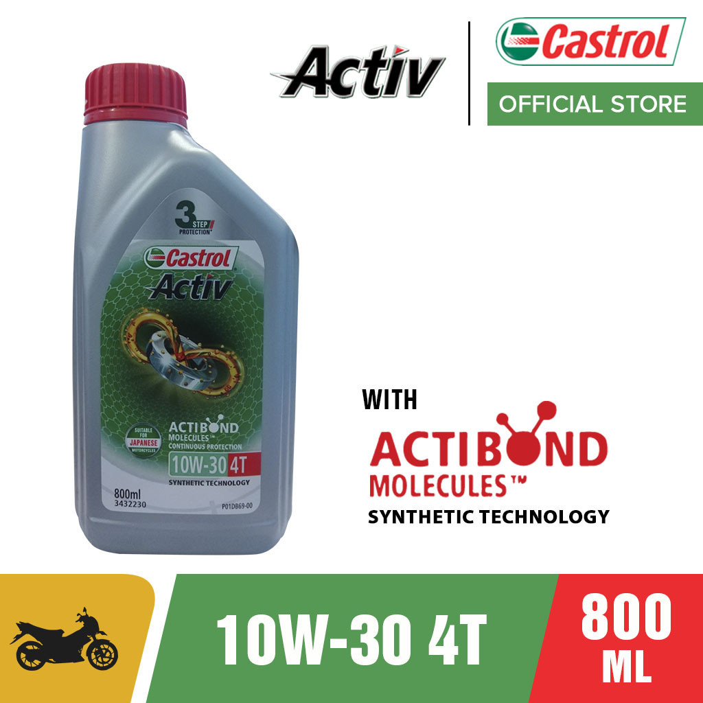 Castrol Activ 4T 10W-30 API SL 800ml | Shopee Philippines