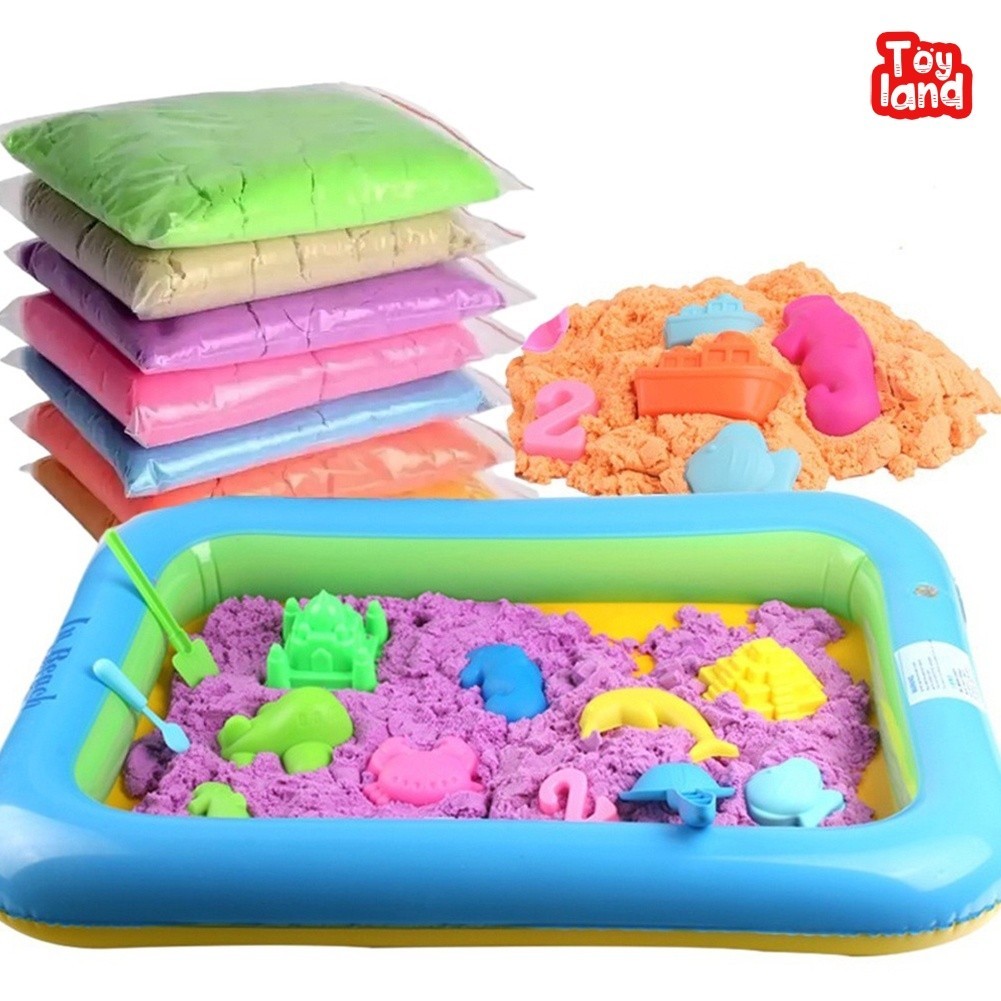 1kg Sand Playset Inflatable with 39 Model Safe Non-toxic Odorless Kids ...