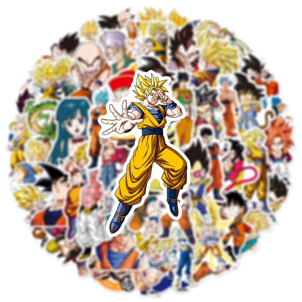 DRAGON BALL Design Waterproof Stickers 50Pcs per pack | Shopee Philippines