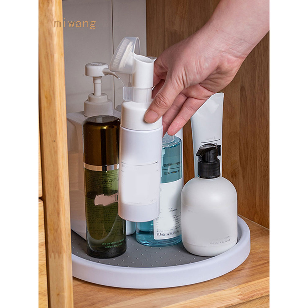 Rotating Spice Rack Turntable Organiser Storage Trays 360 Degree ...