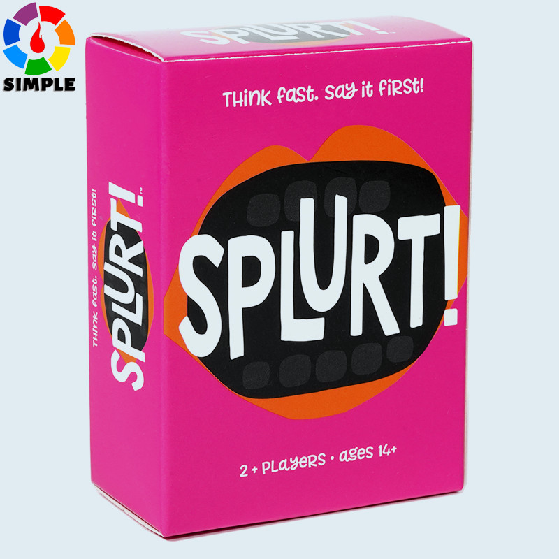 Gamewright - Splurt! - Portable Party Card Game - Think Fast. Say it ...