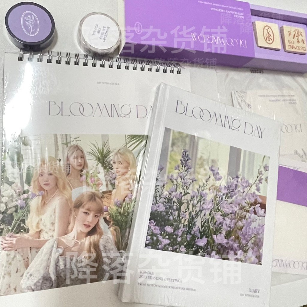 (((G) I-dle gidle Girl Baby 2023 Official Desk Calendar Set Unopened ...