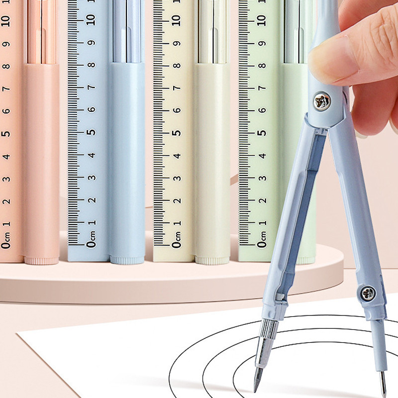 INS Multifunction Pencil Compass Ruler Set School Office Measurement ...