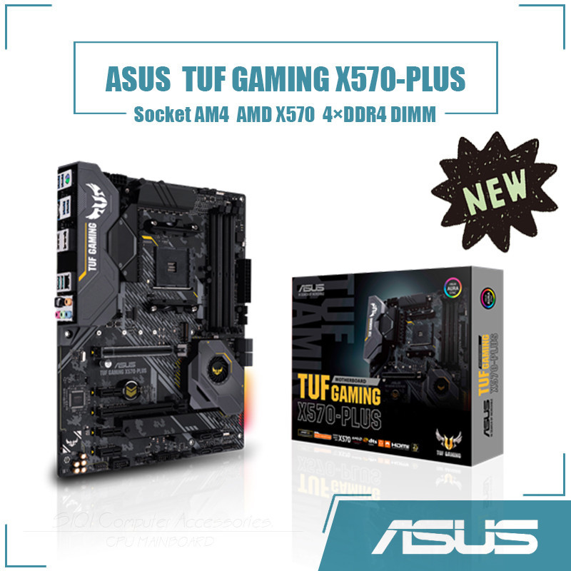 [NEW] ASUS TUF GAMING X570-PLUS Motherboard Socket AM4 4xDDR4 DIMM AMD ...