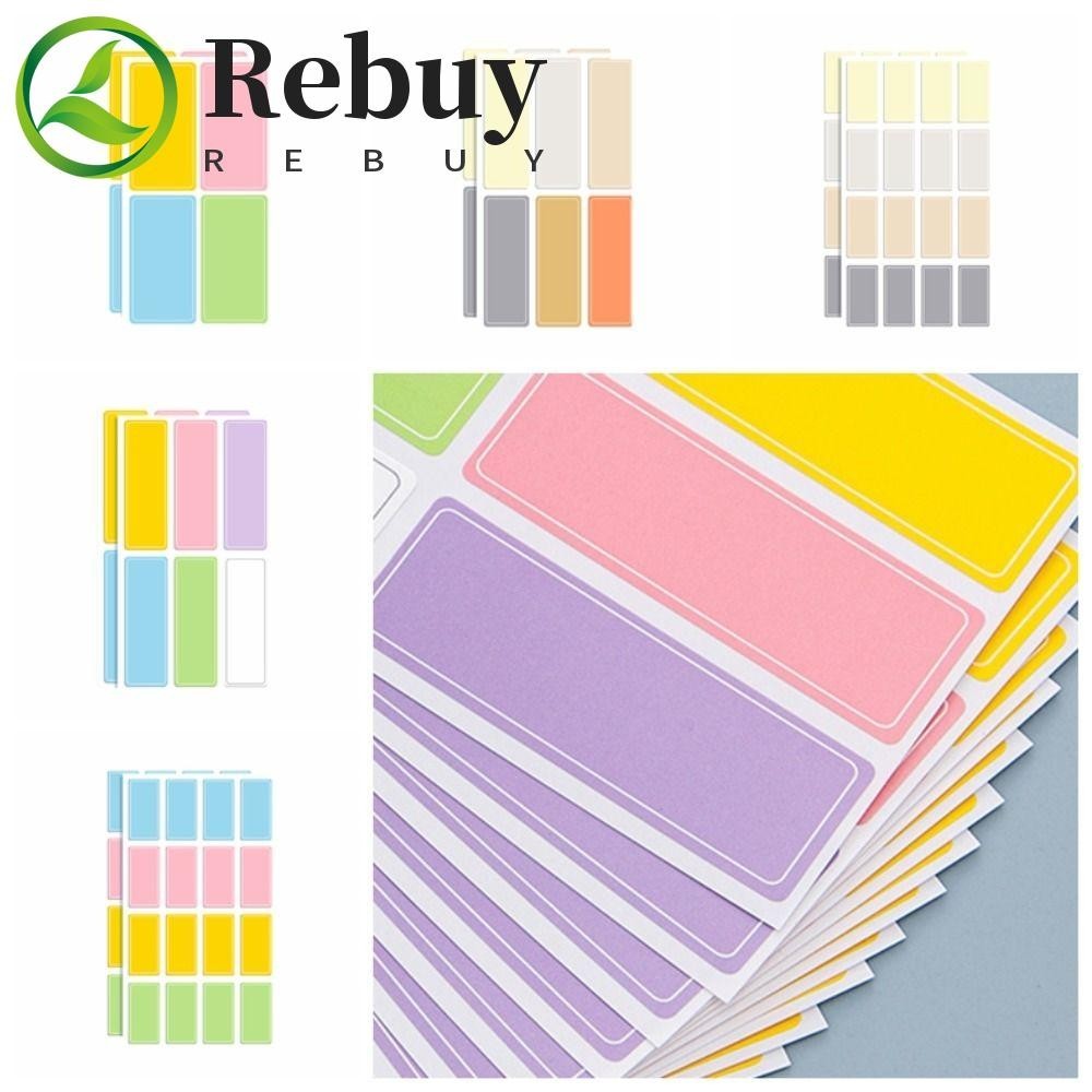 REBUY Name Tag Sticker, Subject Classification Table Desk Stickers Name ...