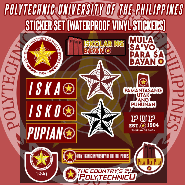 POLYTECHNIC UNIVERSITY OF THE PHILIPPINES (PUP) VINYL STICKER ...