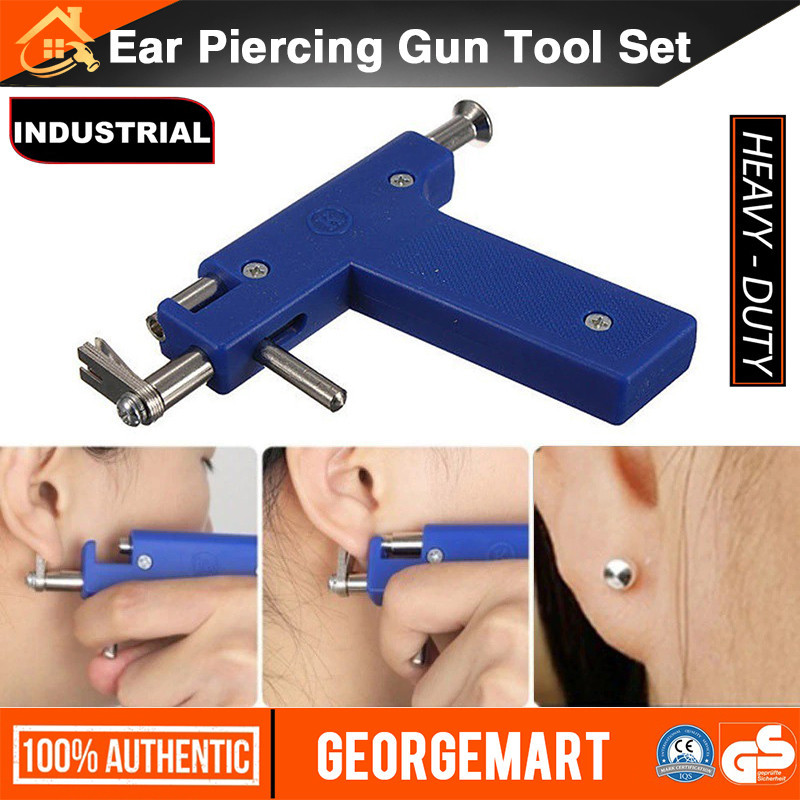 Ear Piercing Gun Set Body Piercing Set Tool Kit Ear Nose Navel Piercing ...