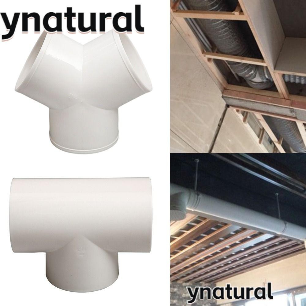 YNATURAL Quick Ventilation Tube Joint, T/Y Shape PVC Exhaust Duct ...