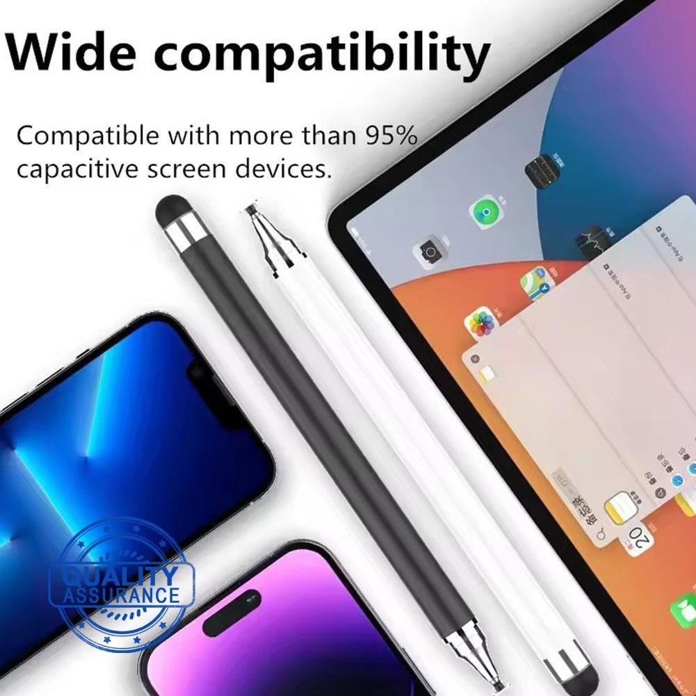 Plastic Stylus Pen For Mobile Tablets 2in1 Capacitive Touch Screen Pen ...