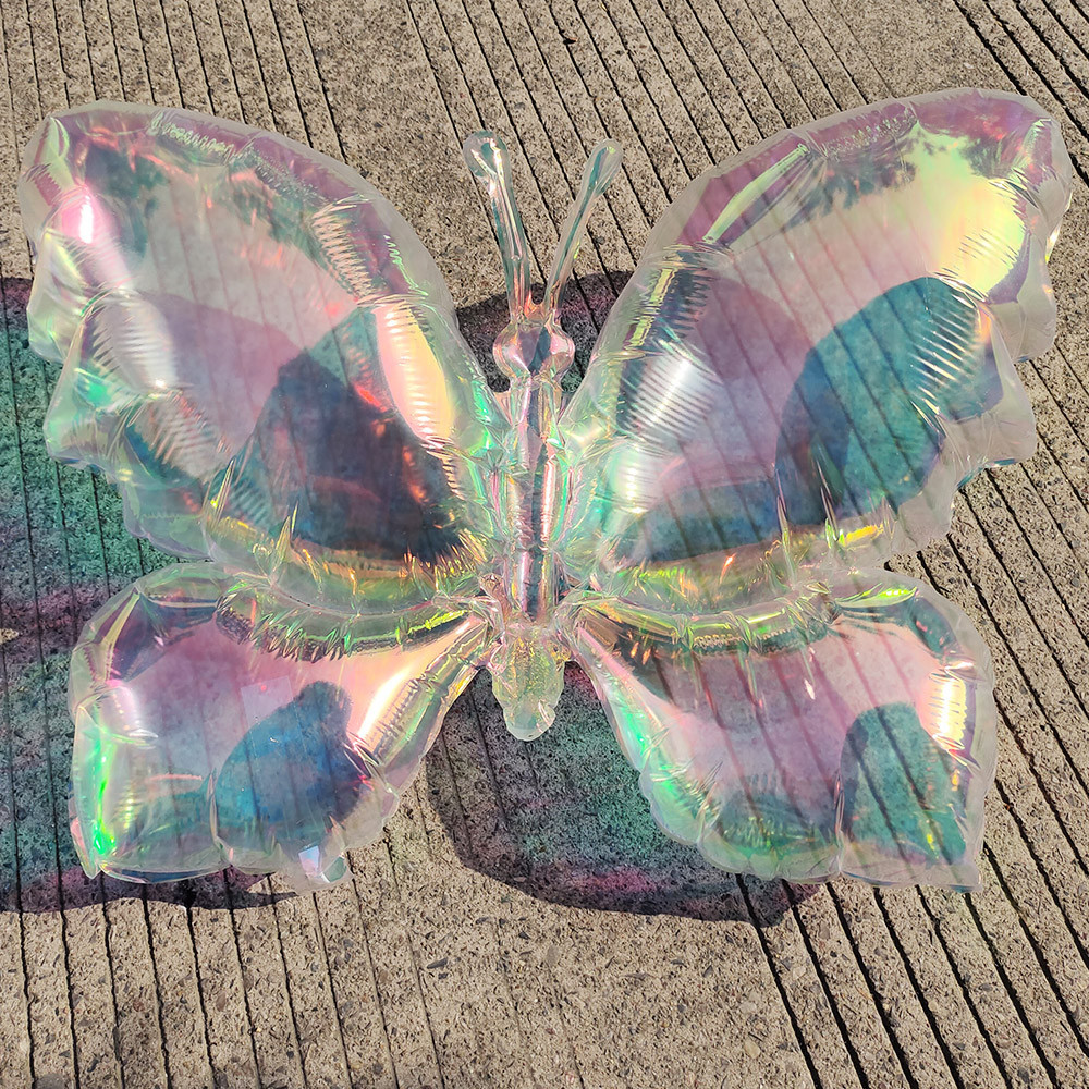 1/2pcs Big Gradient Butterfly Star Heart Foil Balloons 3D Butterflies ...