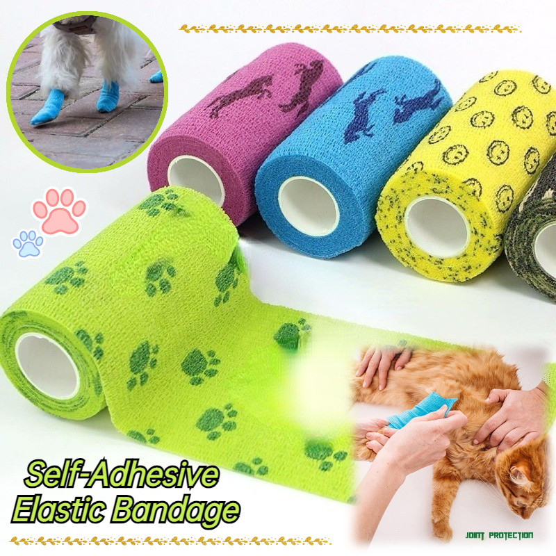 Pet Self Adhesive Elastic Protective Bandage Breathable Waterproof Vet ...