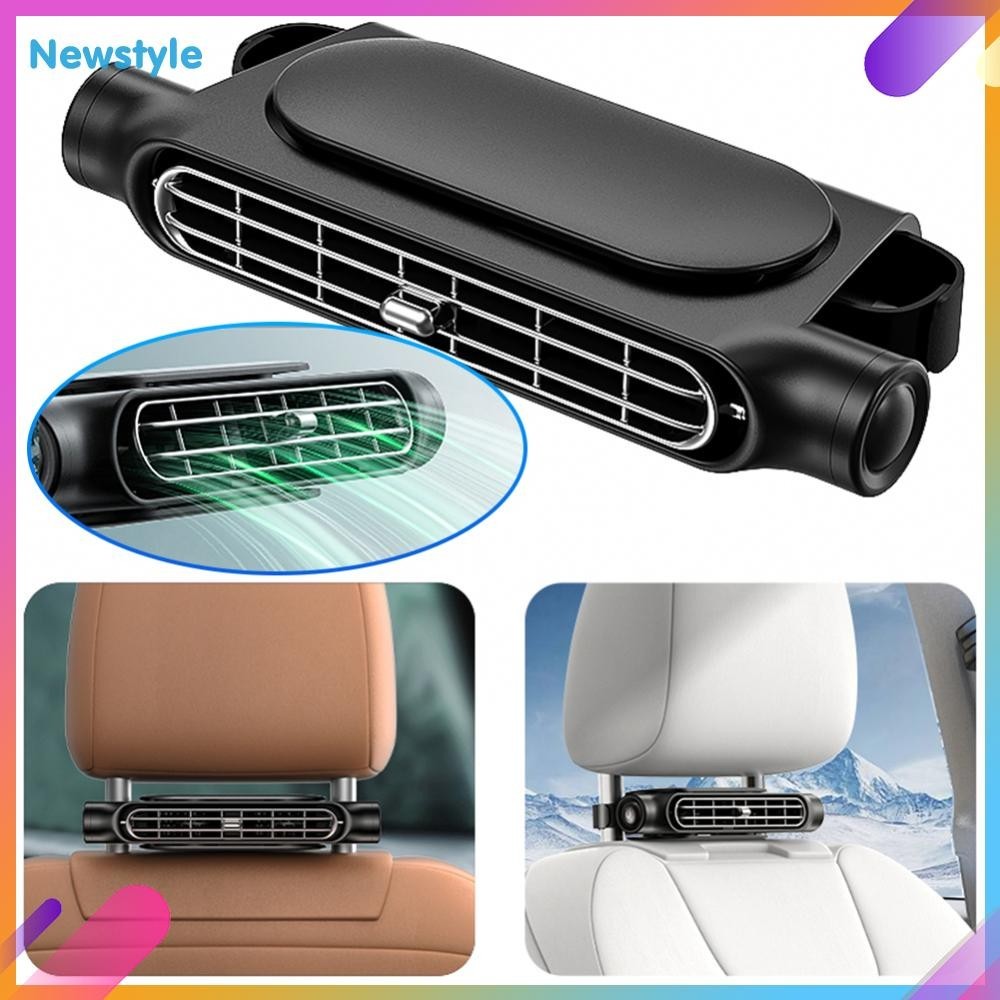 Car Headrest Cooling Air Fan 3 Speeds Adjustable Air Cooling Fan Car ...