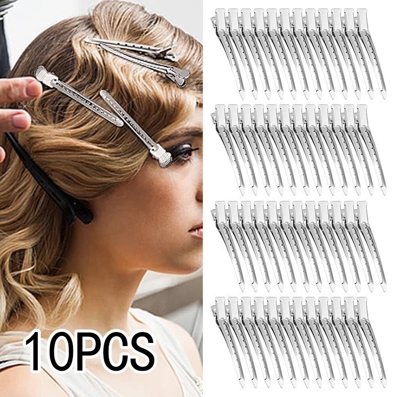 1/10Pcs Metal Duck Billed Hair Clips/Hair Styling Fixed Clip/Hair Roots ...