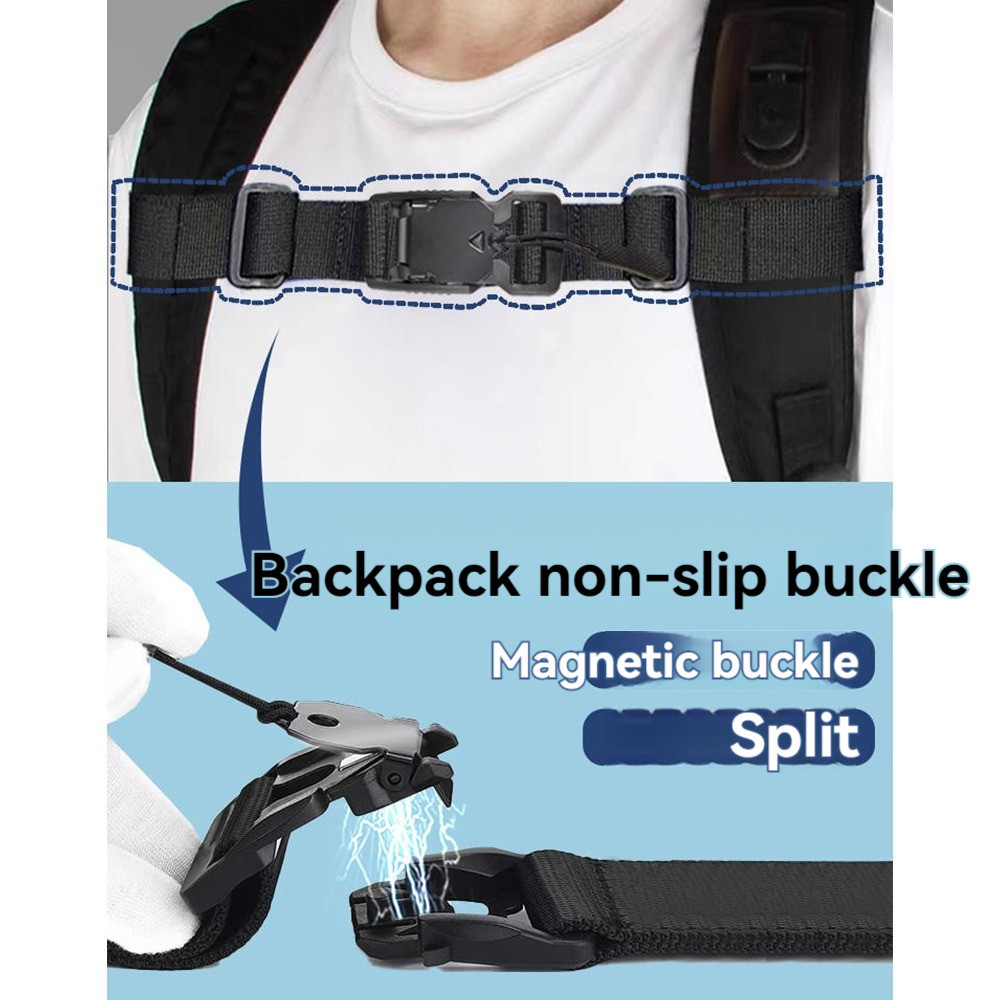 School Bag Shoulder Strap Fixed Buckle Pressure Relief Backpack Anti ...