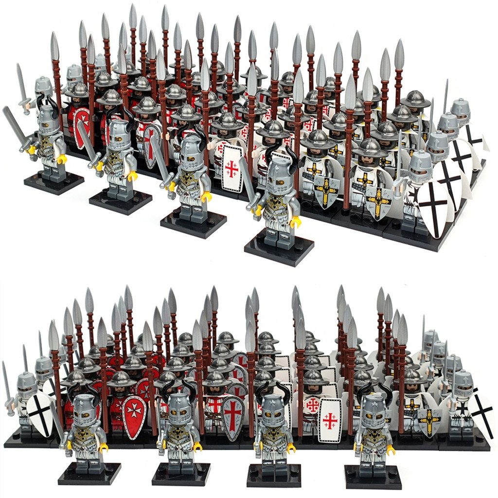 Medieval Knights Templar Building Blocks Figures Holy Sepulchre ...