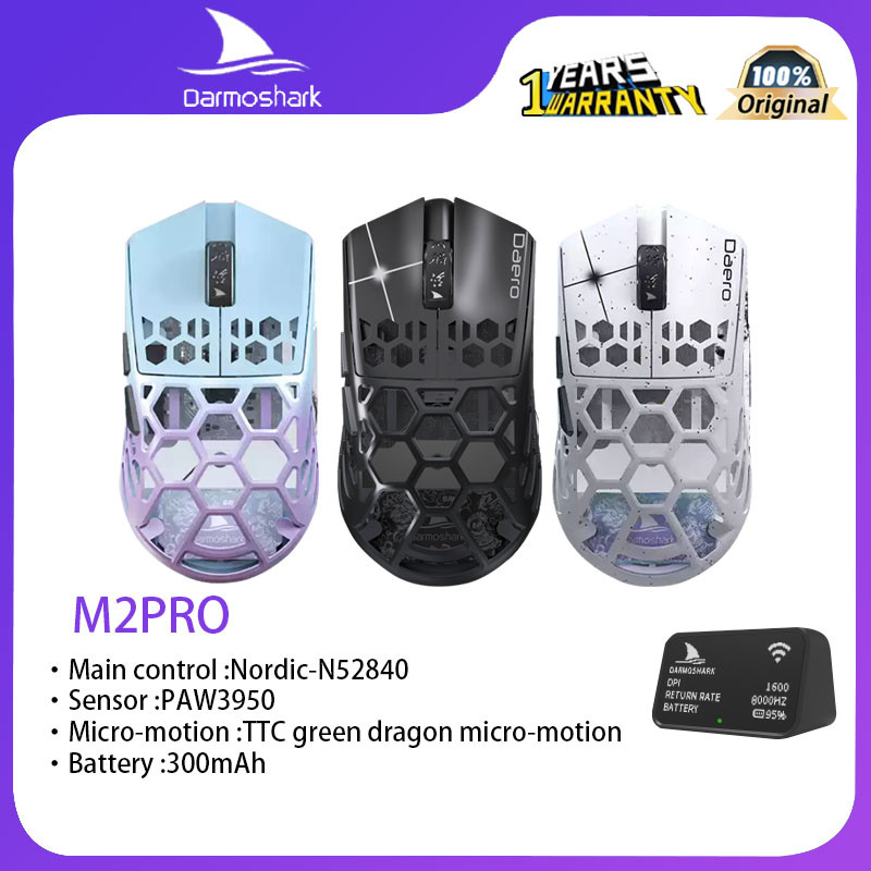 Darmoshark M2 PRO Wireless Bluetooth Mouse Magnesium Alloy 40g ...