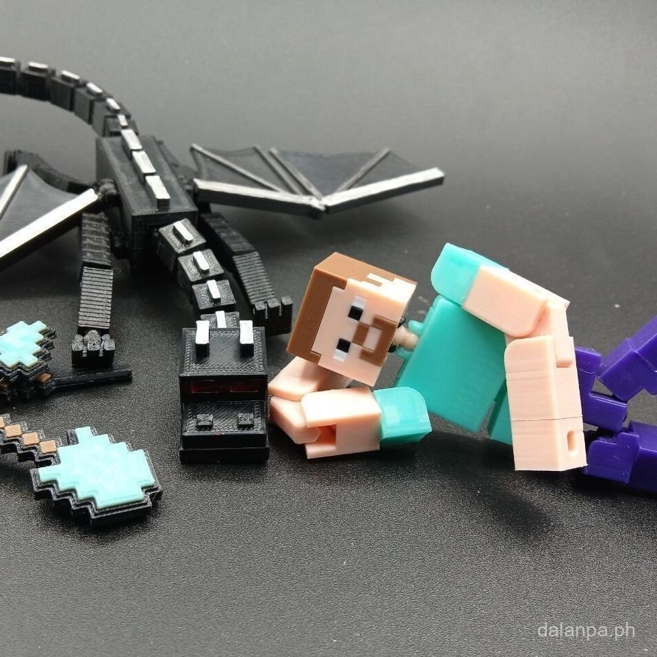 Minecraft Steve Ending Dragon Super Movable 3D Printing Model ...