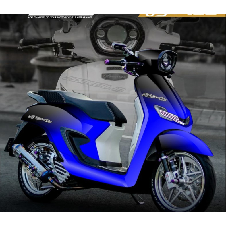 Decal Sticker Honda STYLO 160 FULL BODY FULLBLOK - Sticker STYLO 160 ...