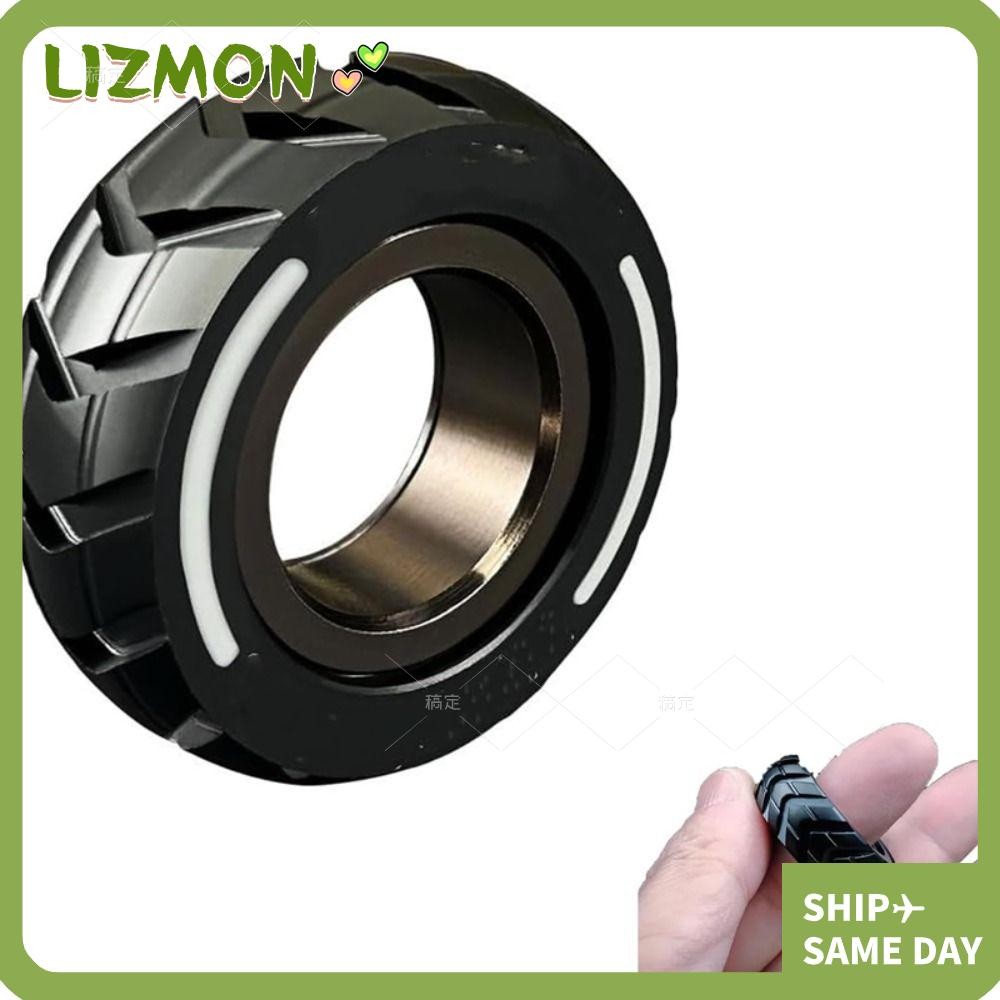 LIZMON Fidget Edc Mechanic Ring, Metal Mute Fingertip Gyro, Relief ...